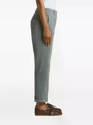 Peserico Pressed-crease Turn-up Trousers