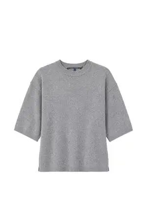 Sofie D'hoore Short-sleeve Wool Sweater - Grey