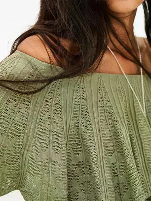 Ba&sh Salda Ruffled Off-shoulder Top