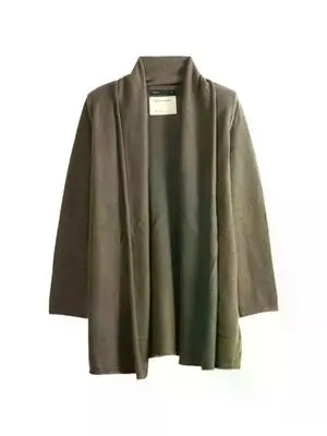 Frenckenberger Shawl-collar Open-front Cardigan - Brown