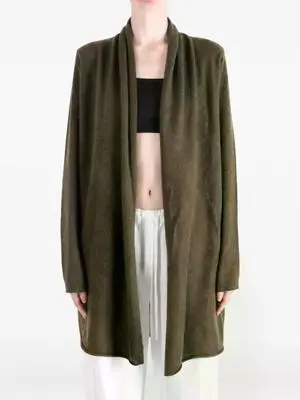 Frenckenberger Shawl-collar Open-front Cardigan