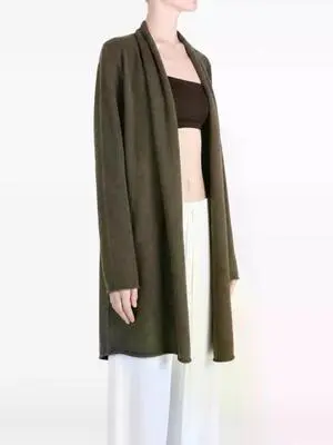 Frenckenberger Shawl-collar Open-front Cardigan
