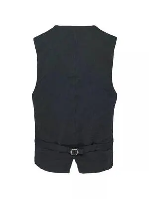 Junya Watanabe Patchwork V-neck Vest