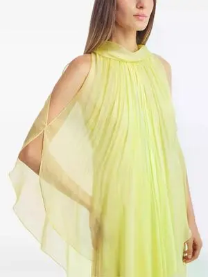 IRINA SCHROTTER Farah Pleated Maxi Dress