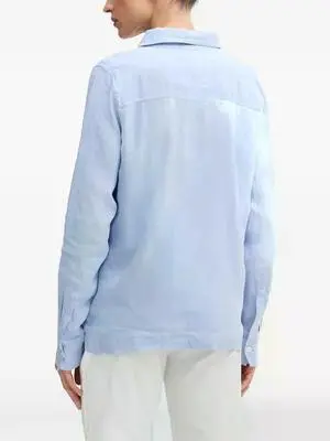 MOS MOSH Linen Chest-pocket Shirt