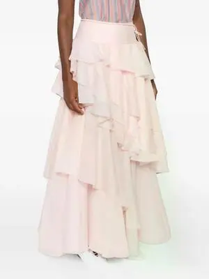Aje Villa Ruffled Maxi Skirt