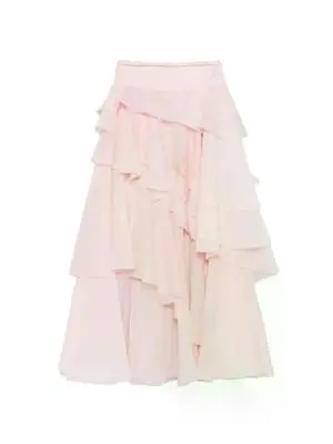 Aje Tiered Ruffled Maxi Skirt