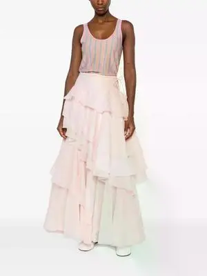 Aje Tiered Ruffled Maxi Skirt