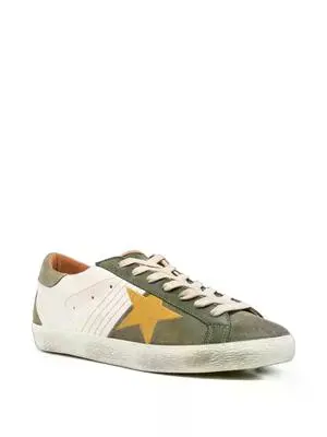 GOLDEN GOOSE Super-star Distressed Leather Sneakers