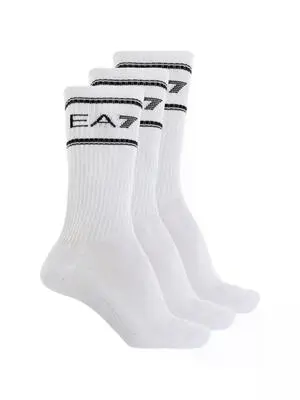EA7 Dynamic Athlete Logo-print Three-pack Socks