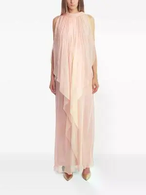IRINA SCHROTTER Farah Pleated Maxi Dress