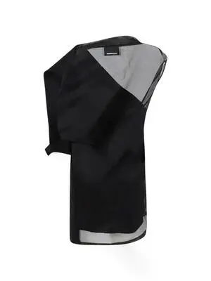 Sportmax Asymmetric-neck Midi Dress