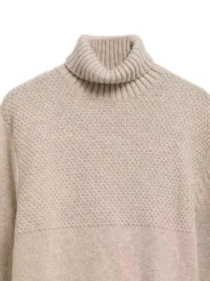 Barbour Northcliffe Submariner Wool Roll-neck Sweater - Neutrals