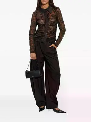 GESTUZ Dark Pleated Trousers
