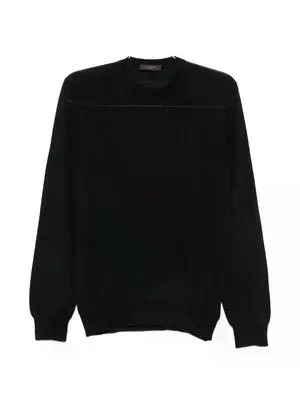 ZANONE Crew-neck Long-sleeve Sweater - Black