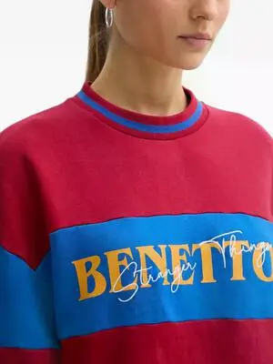 BENETTON Color-block Crewneck Sweatshirt