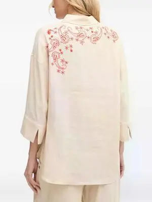 MOS MOSH Audri Paisley-embroidered Shirt