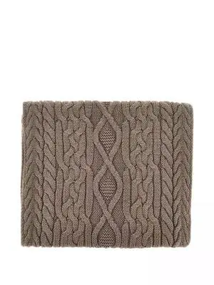 Emporio Armani Cable-knit Snood Scarf