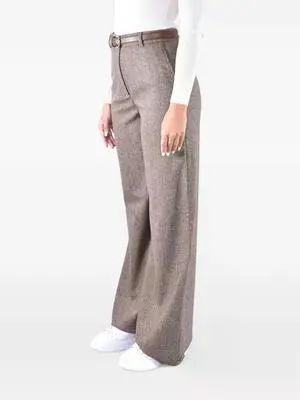 Max Mara Belted Wide-leg Trousers