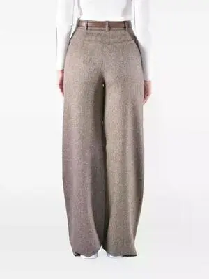 Max Mara Belted Wide-leg Trousers