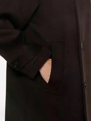 NICHOLSON & NICHOLSON Button-up Funnel Neck Coat