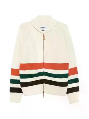 SEBAGO Dyer Bay Striped Zip-up Cardigan