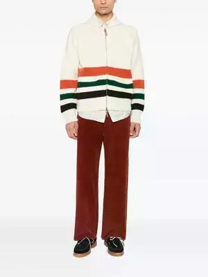 SEBAGO Dyer Bay Striped Zip-up Cardigan
