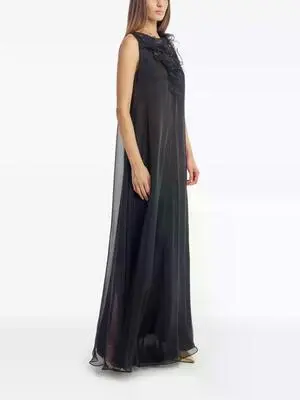 IRINA SCHROTTER Seraphine Ruffled Sequin-embellished Maxi Dress