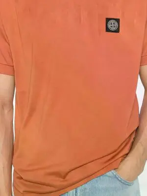Stone Island Logo-patch T-shirt - Orange