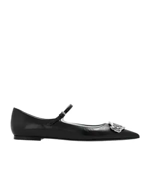 Dsquared2 Gothic Pointed-toe Ballet Flats