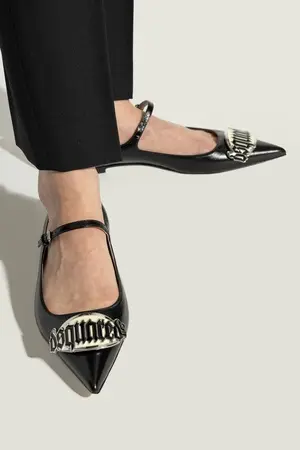 Dsquared2 Gothic Pointed-toe Ballet Flats