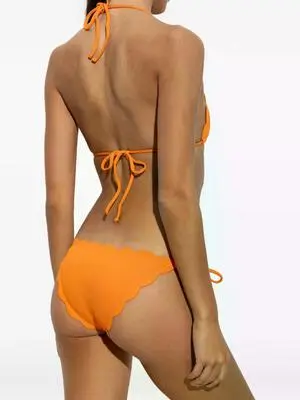Marysia Broadway Scalloped-edge Bikini Top
