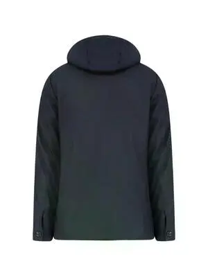 MOORER Hooded Button-up Jacket
