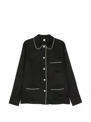 TOTEME Piped-trim Pajama Shirt