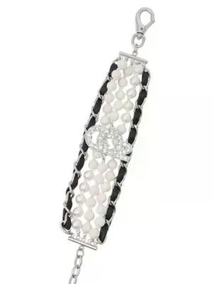 DOUBLET Bead-embellished Chain-link Bracelet