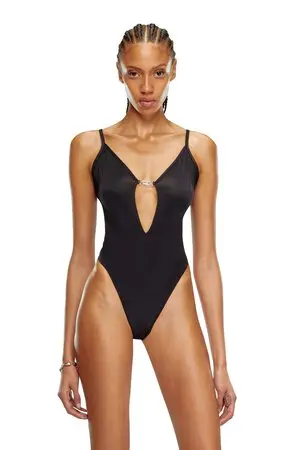 DIESEL® Oval D Plaque Cut-out Bodysuit