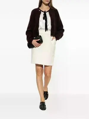 FORTE_FORTE Silk Tie-neck Blouse