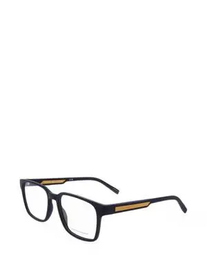 Tommy Hilfiger Logo-plaque Square-frame Glasses - Black
