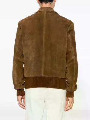 GIORGIO BRATO Suede-finish Zip-up Jacket