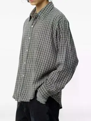 MFPEN Vacation Check-pattern Vacation Shirt - Grey