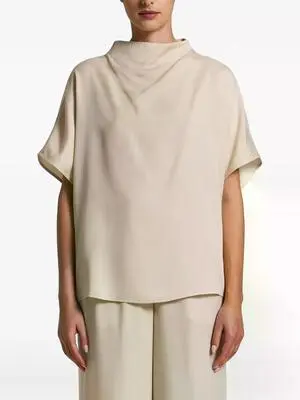 Peserico Draped Top - Neutrals