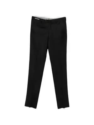 Corneliani Pressed-crease Tailored Trousers - Black