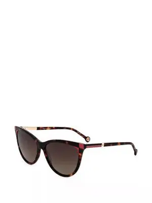 Carolina Herrera Tortoiseshell-effect Cat-eye Sunglasses - Brown