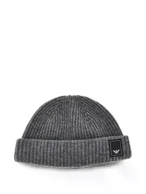 Emporio Armani Ribbed-knit Beanie Hat