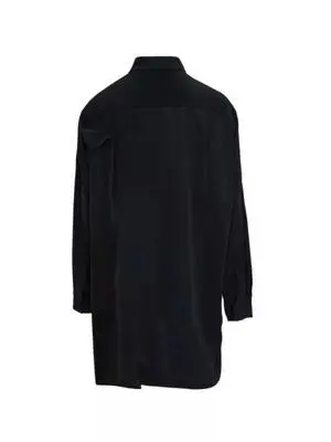 Y’s Ruffled-detail Shirt - Black
