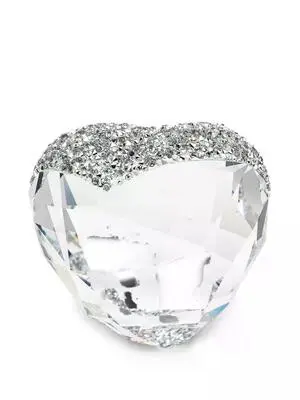 SWAROVSKI Crystal-embellished Heart Figurine - Silver