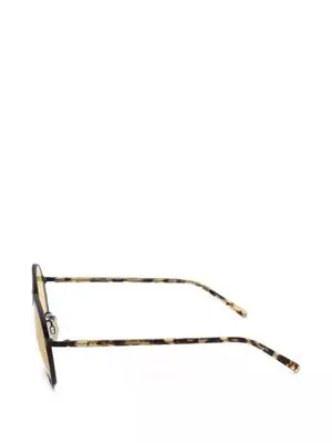 Dkny Round-frame Double-bridge Sunglasses