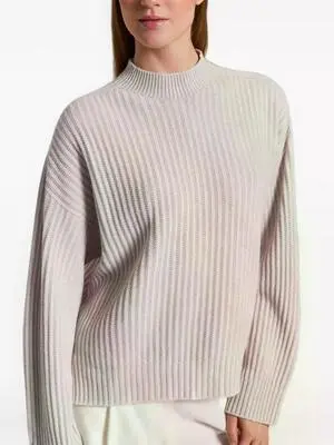 Peserico Ribbed-knit Mock-neck Sweater
