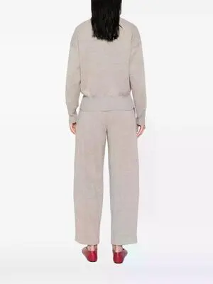 PANICALE Zip-up Ribbed-trim Cardigan