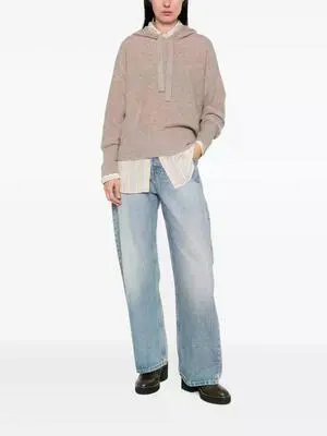 EMERSON RENALDI Drawstring Knitted Hooded Sweater